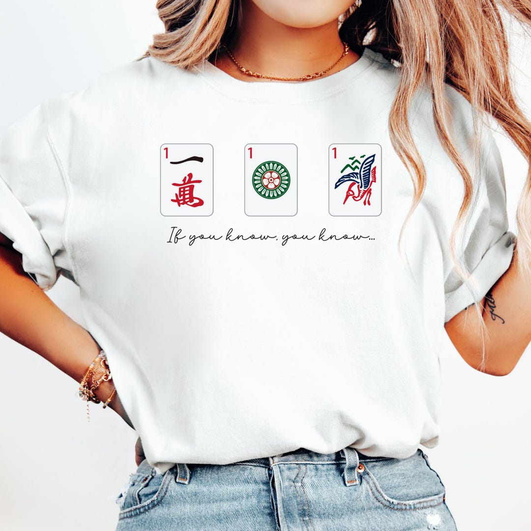 Mahjong Shirt, Matching Mahjong Club Tee, Gift for Mahjong Lover, Funny ...