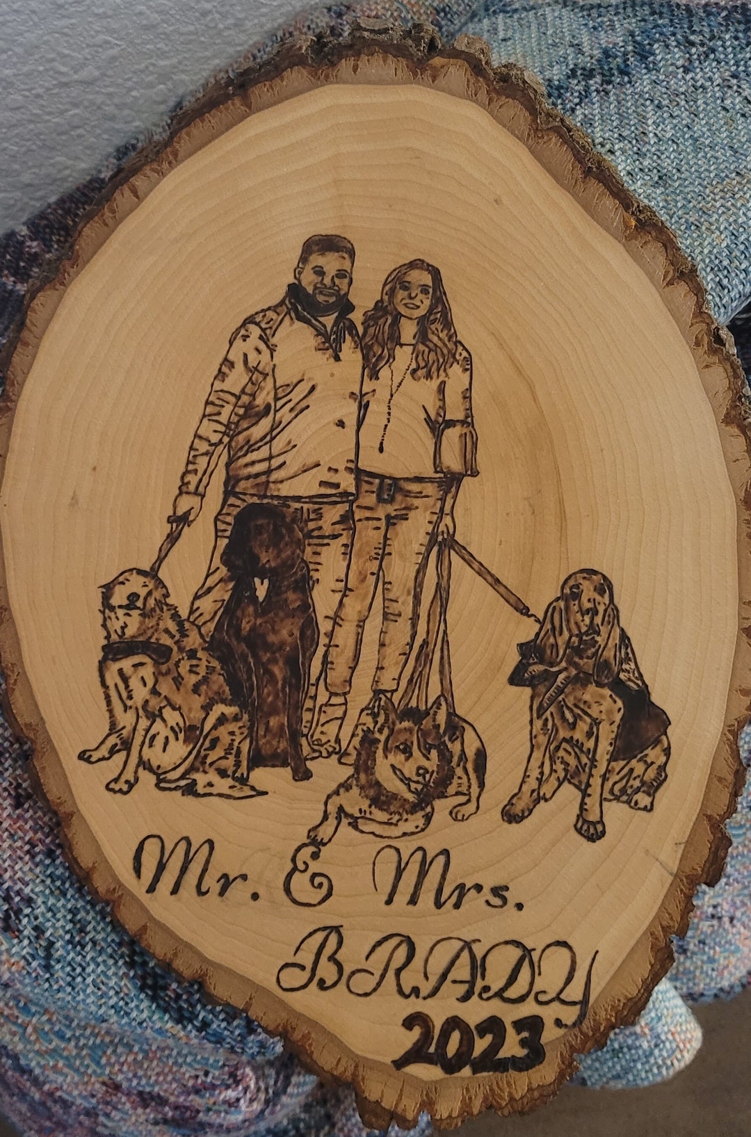Portrait Wood Burnings Custom Order - Etsy