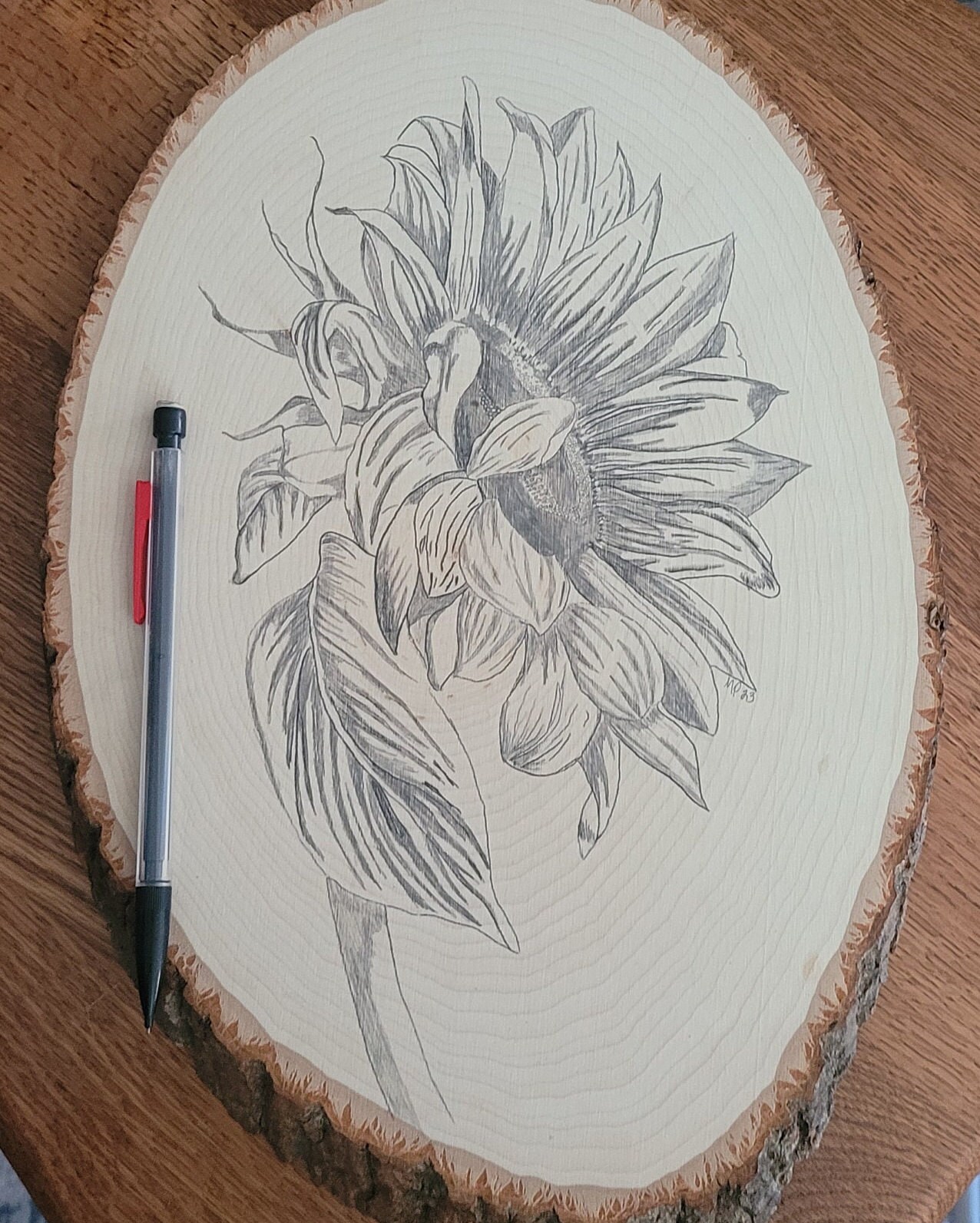 Sunflower Wood Burning - Etsy