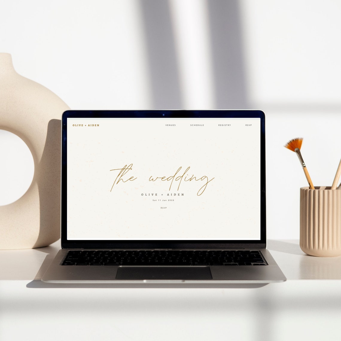 Wix Wedding Website Template Digital Wedding Invitation - Etsy