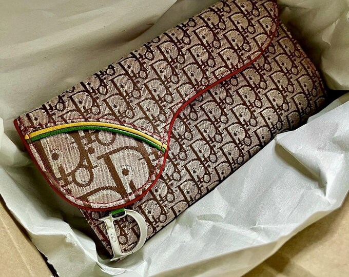 Vintage Christian Dior Rasta Trotter Monogram Wallet Diorissimo Saddle ...