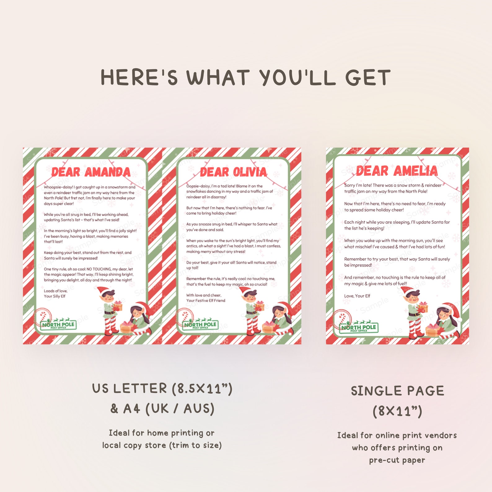 EDITABLE Elf Letter Elf Welcome Letter Elf Goodbye Letter - Etsy
