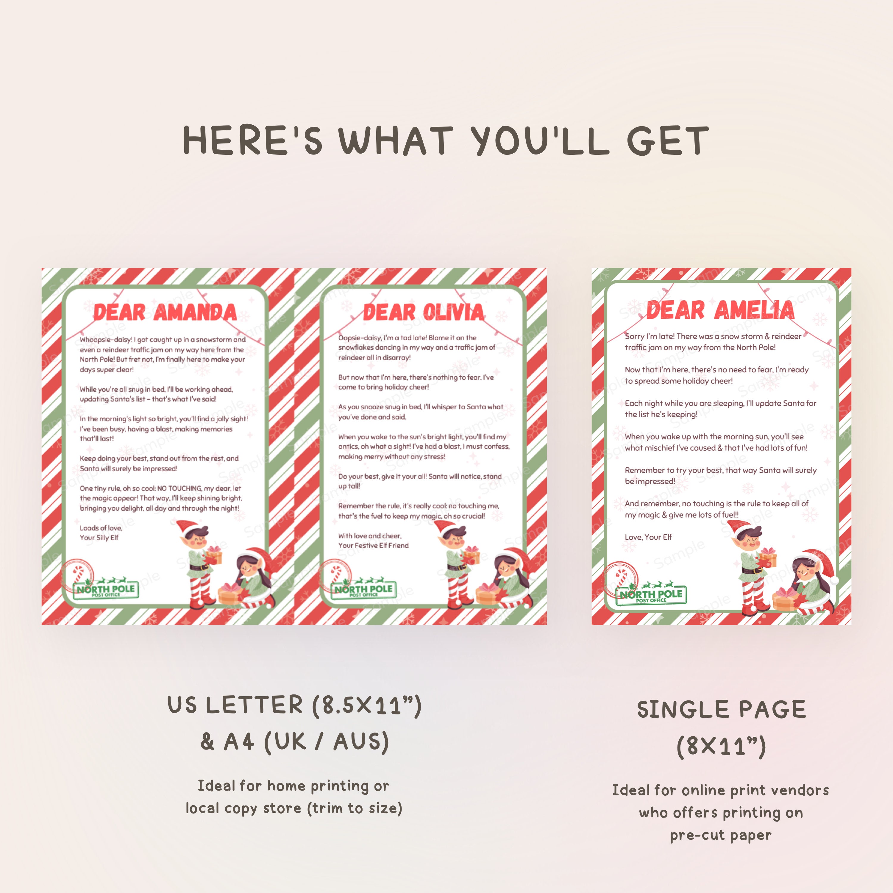 EDITABLE Elf Letter Elf Welcome Letter Elf Goodbye Letter - Etsy