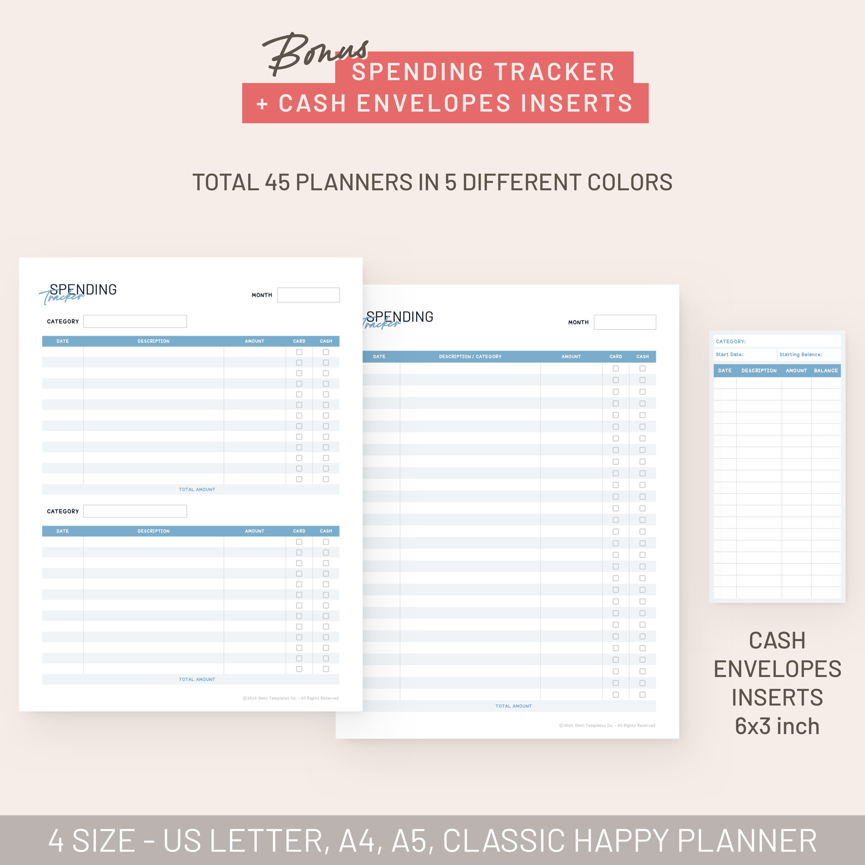 Printable Monthly Budget Planner, Personal Budget, Monthly Bills ...