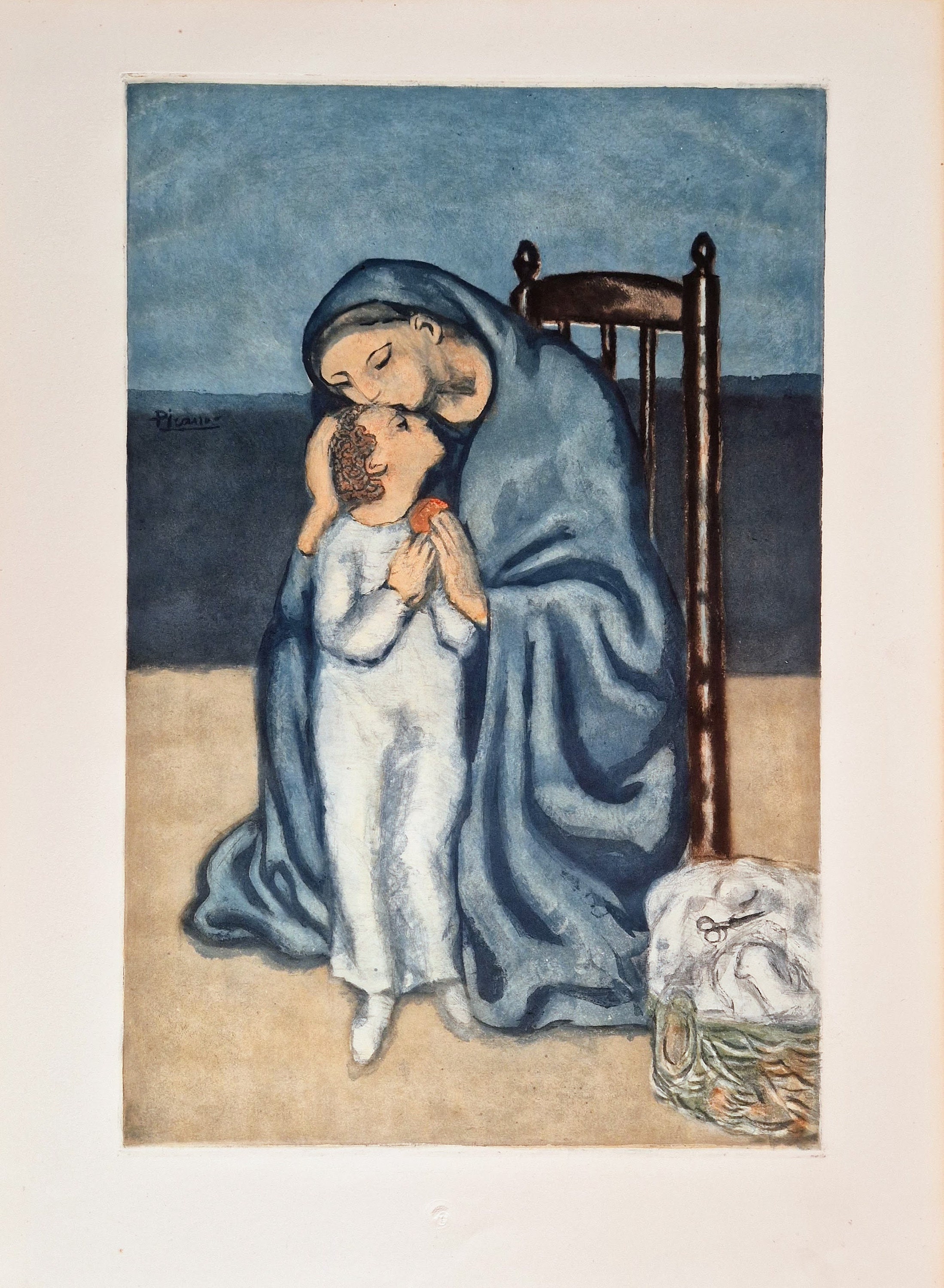 PABLO PICASSO Spain, 1881-1973 Maternit Color aquatint, 1930, by ...