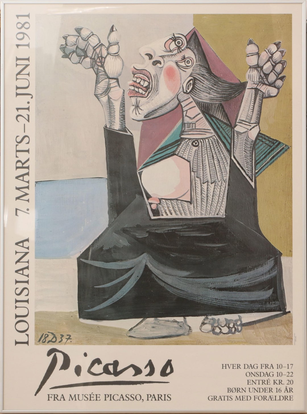 Pablo Picasso Vintage Exhibition Poster – the Supplicant (1937) | Rare ...