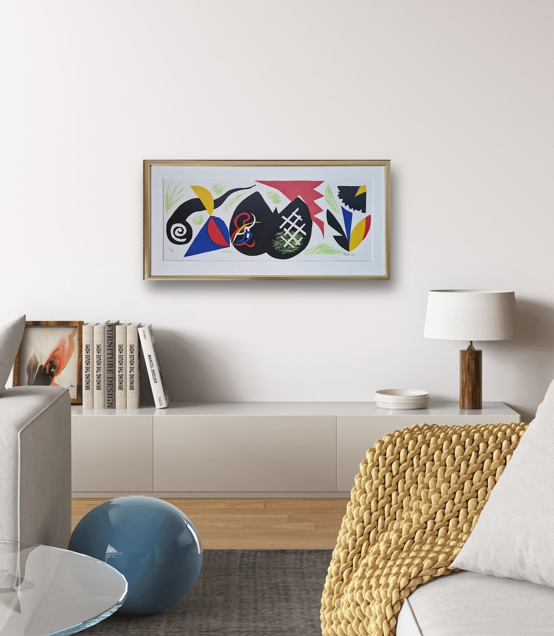 Original Color Lithograph | Colorful Abstract Artwork | Signed and ...