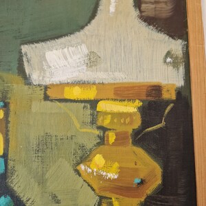 Vintage Still Life Painting Cubist Elegance in Kitchen Decor - Etsy