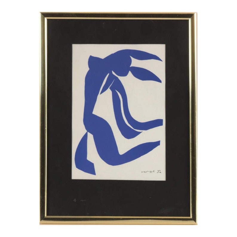 Henri MATISSE La Chevelure 1952 Blauw Naakt Dansen the Flowing Hair ...