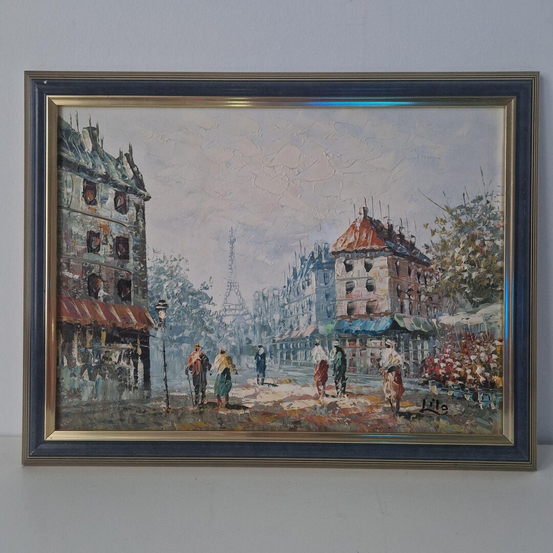 Eiffel Tower Paris Oil Painting | Textured Paint | Original | Signed ...