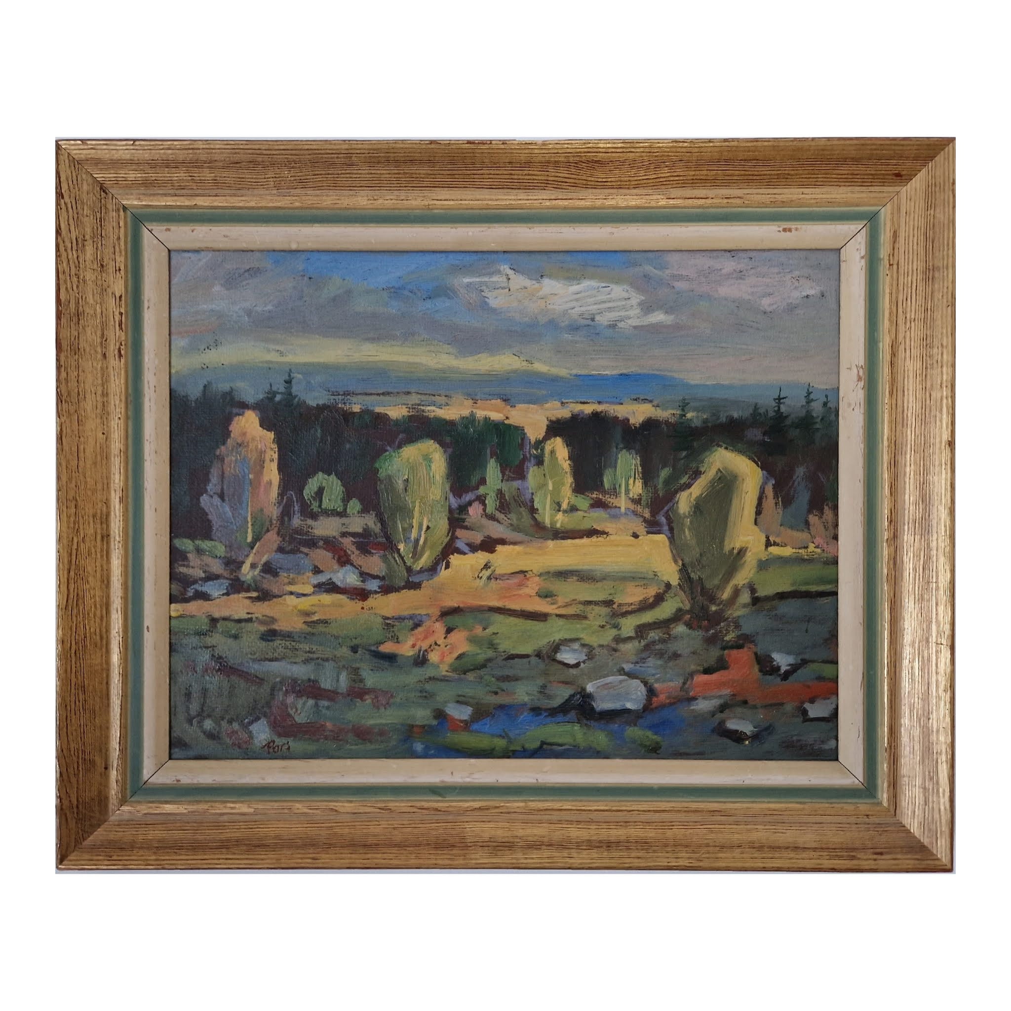 Scandinavian Oil Painting Mid Century Modern Abstract Oil - Etsy