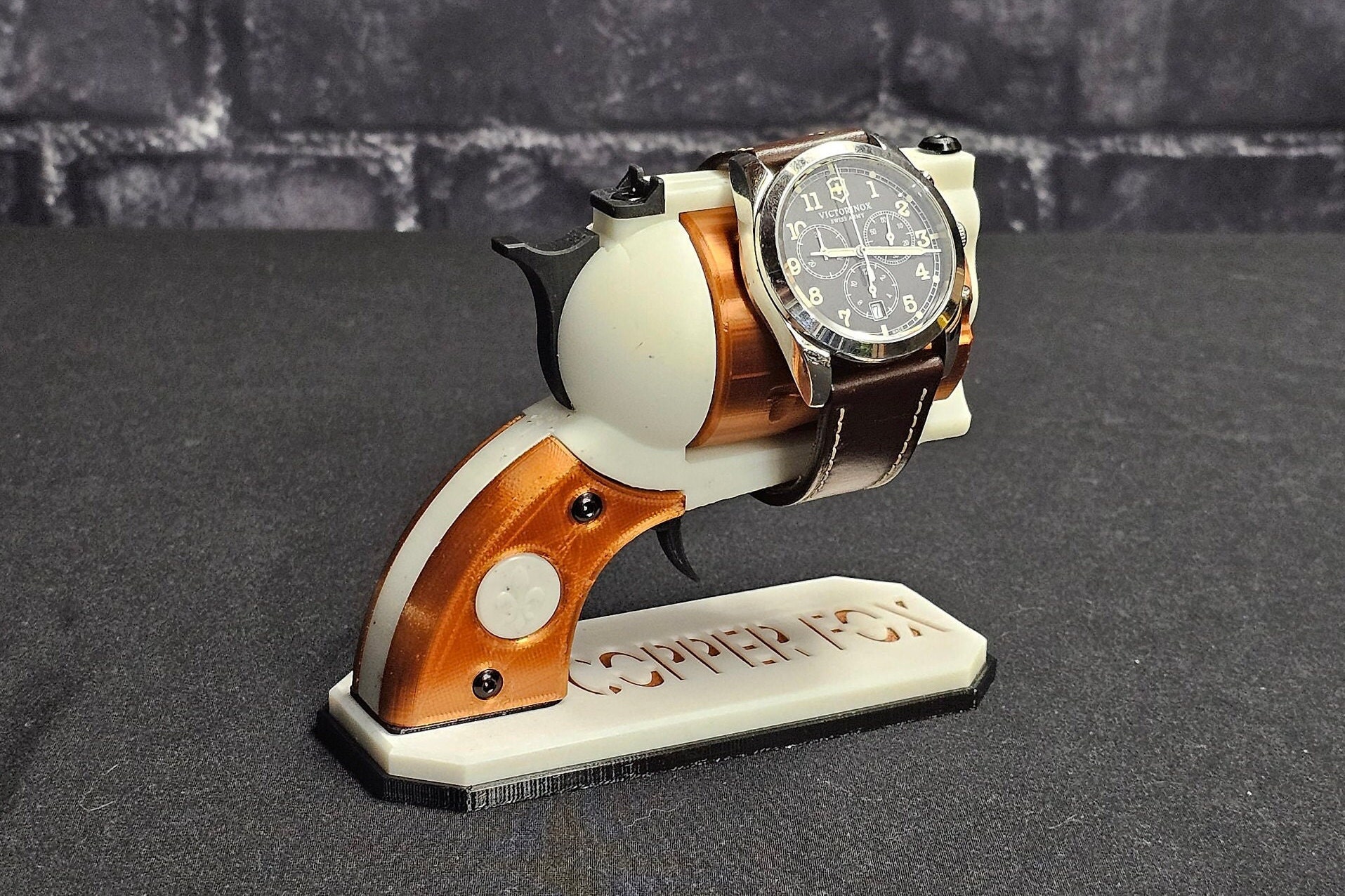 3D Printed Watch Display Stand Revolver Personalized - Etsy