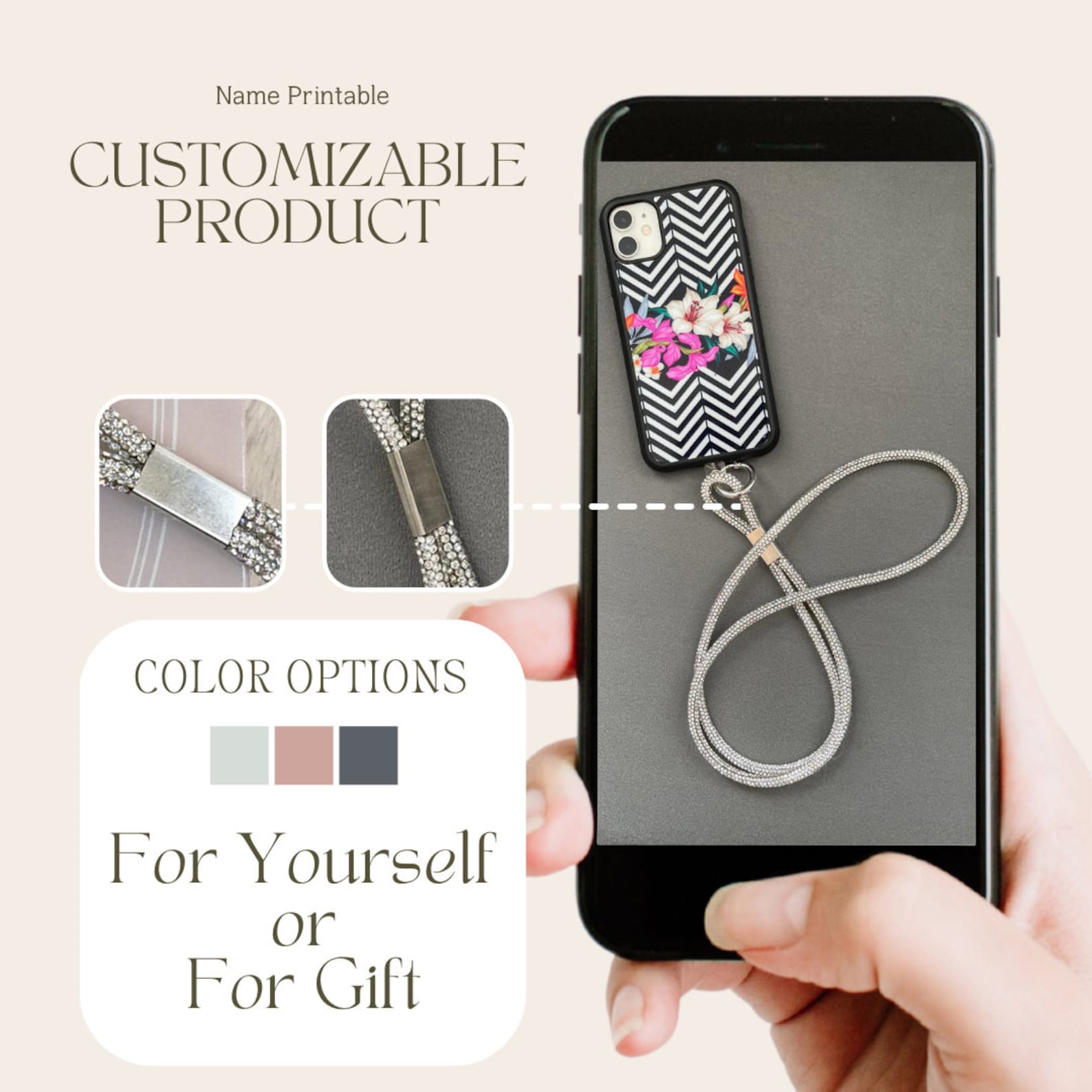 Handmade, Universal Phone Lanyard With Customization Option, Detachable ...