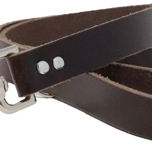 Full Grain Leather Dog Lead Leash Black Brown Tan Vintage Antique ...