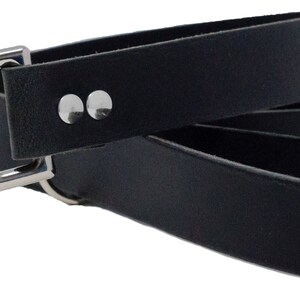 Full Grain Leather Dog Lead Leash Black Brown Tan Vintage Antique Made ...