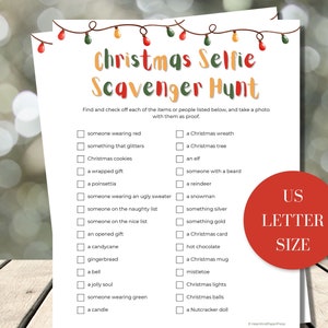 Christmas Scavenger Hunt / Photo Scavenger Hunt for Christmas Party ...