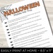 Halloween Riddles Trivia Game PRINTABLE, Riddle Me This Kids Halloween ...