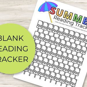 Summer Reading Tracker, Reading Log, PRINTABLE Reading Challenge for ...