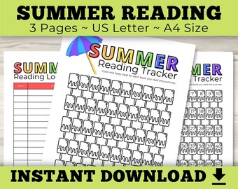 Summer Reading Bingo PRINTABLE, Summer Reading Challenge for Kids ...