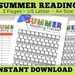 Summer Reading Tracker, Reading Log, PRINTABLE Reading Challenge for ...
