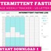 Intermittent Fasting Tracker, Fasting PRINTABLE, Weekly Fasting Tracker ...
