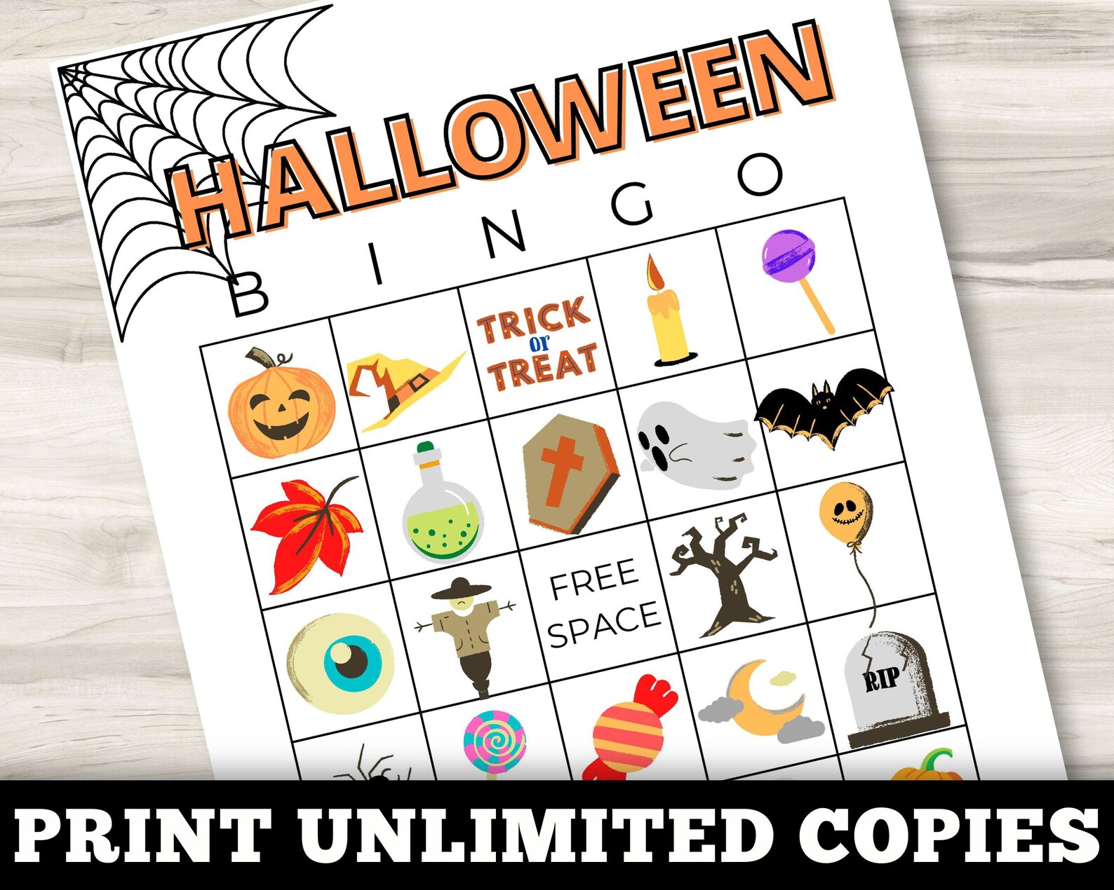 Halloween Bingo Cards, Printable Spooky Bingo, Halloween Homeschool ...