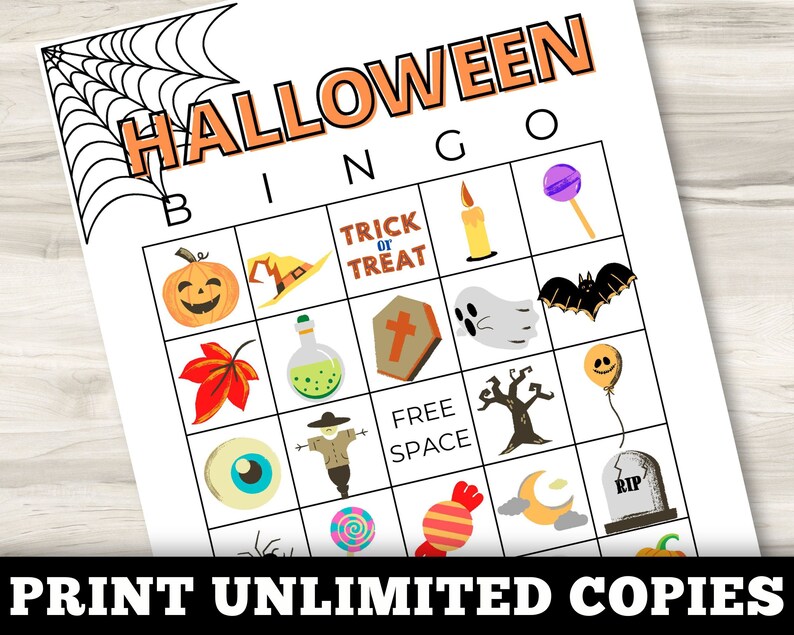Halloween Bingo Cards, Printable Spooky Bingo, Halloween Homeschool ...