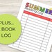 Summer Reading Tracker, Reading Log, PRINTABLE Reading Challenge for ...
