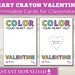 Color Your Heart Out Printable Valentine's Day Crayon Card for Kids ...