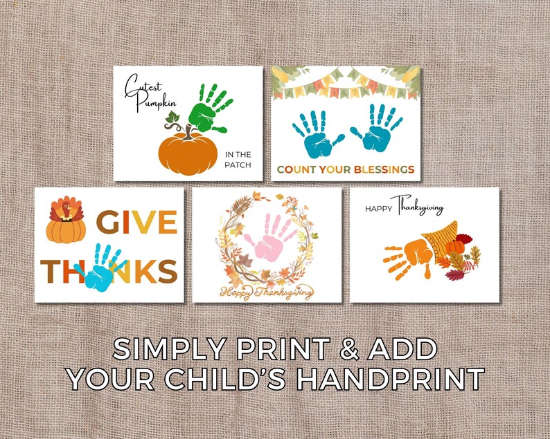 Thanksgiving Handprint Art Bundle, Fall Handprint Crafts, Daycare ...