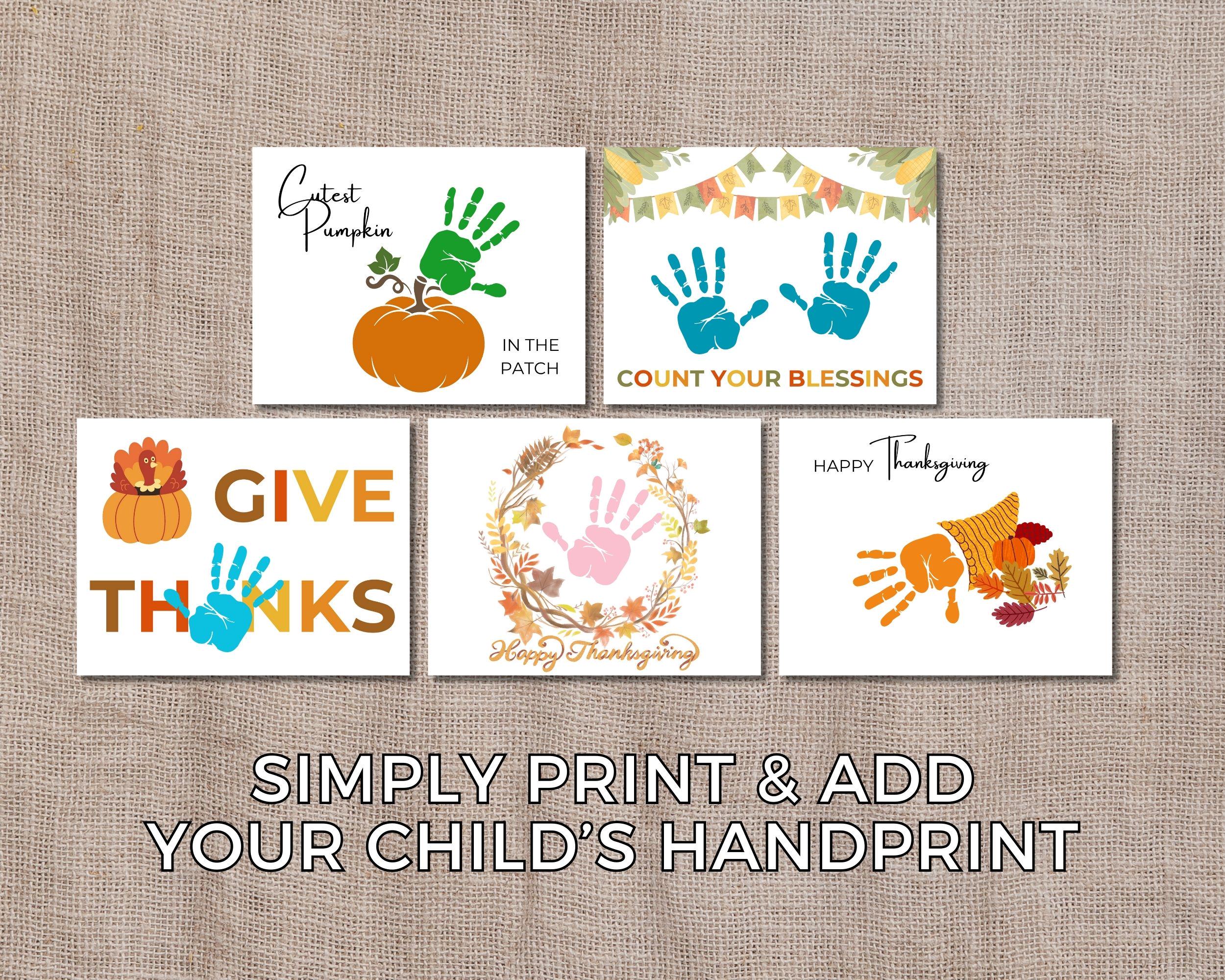 Thanksgiving Handprint Art Bundle, Fall Handprint Crafts, Daycare ...