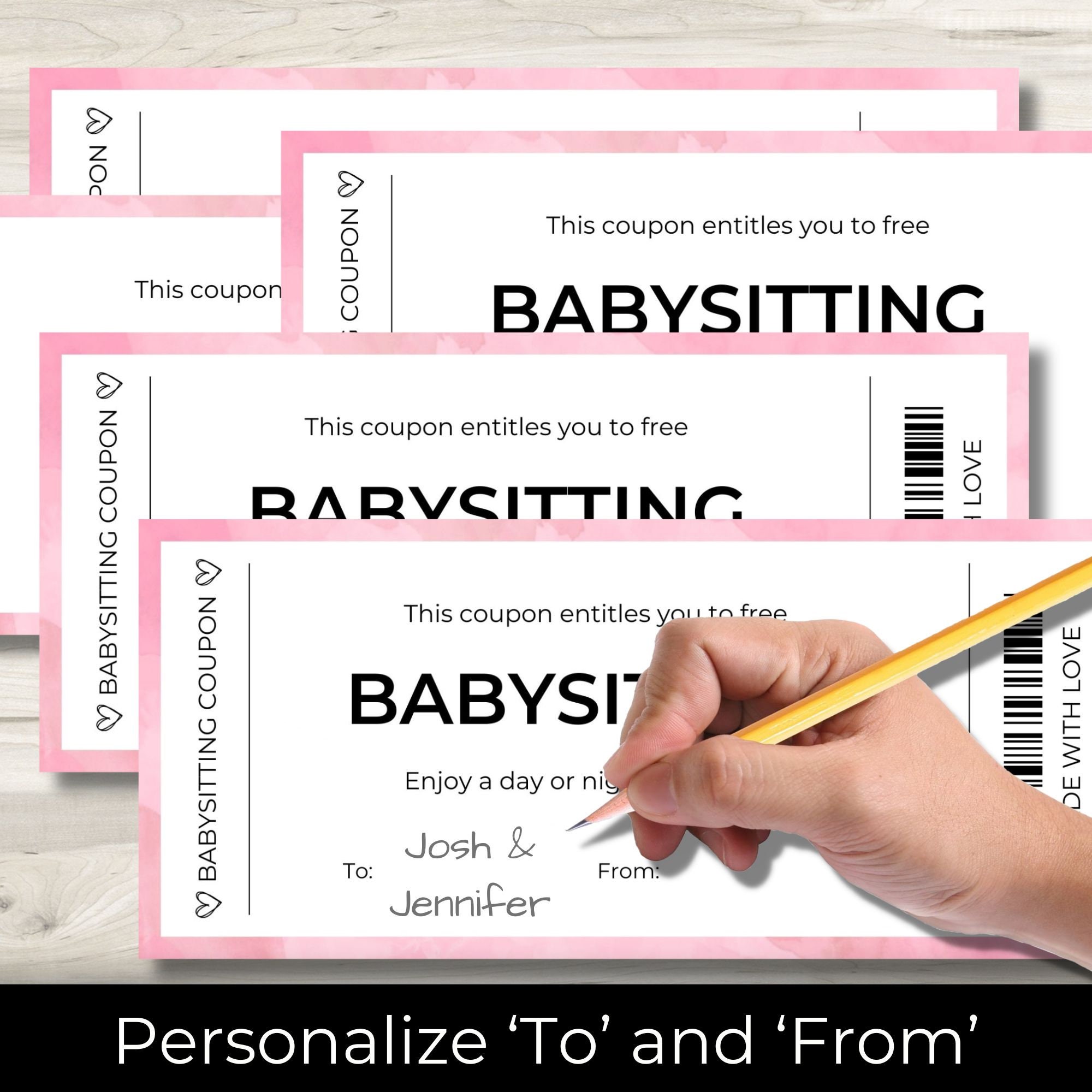 Babysitting Coupon Book for Mom, Printable Mother's Day Coupons, Mom ...