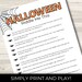 Halloween Riddles Trivia Game PRINTABLE, Riddle Me This Kids Halloween ...