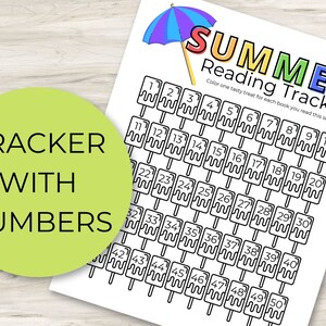 Summer Reading Tracker, Reading Log, PRINTABLE Reading Challenge for ...