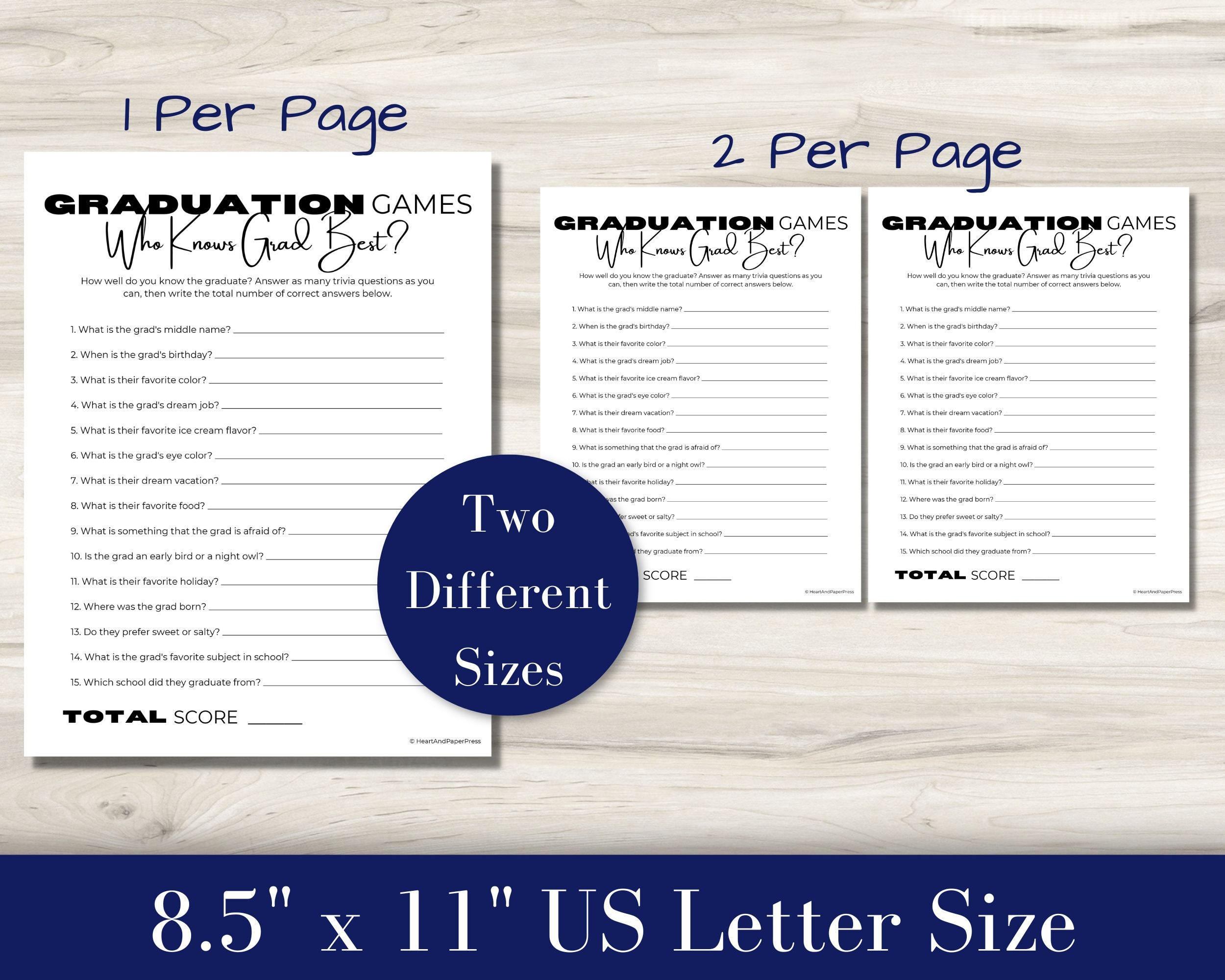 Who Knows Grad Best, Get to Know You Printable Grad Game, How Well Do ...