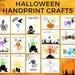 Halloween Handprint Footprint Art Bundle, Daycare Keepsake (digital ...