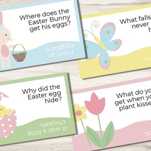 Easter Lunch Box Jokes for Kids, Spring Lunchbox Notes, Lunch Box Notes ...