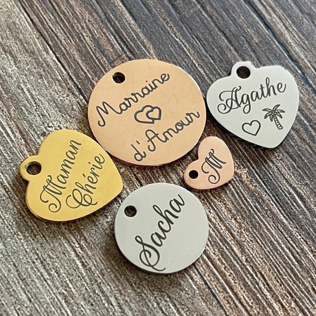 Médaillon Personnalisable - Médaille Gravée pour Chien ou Autre Animal ...