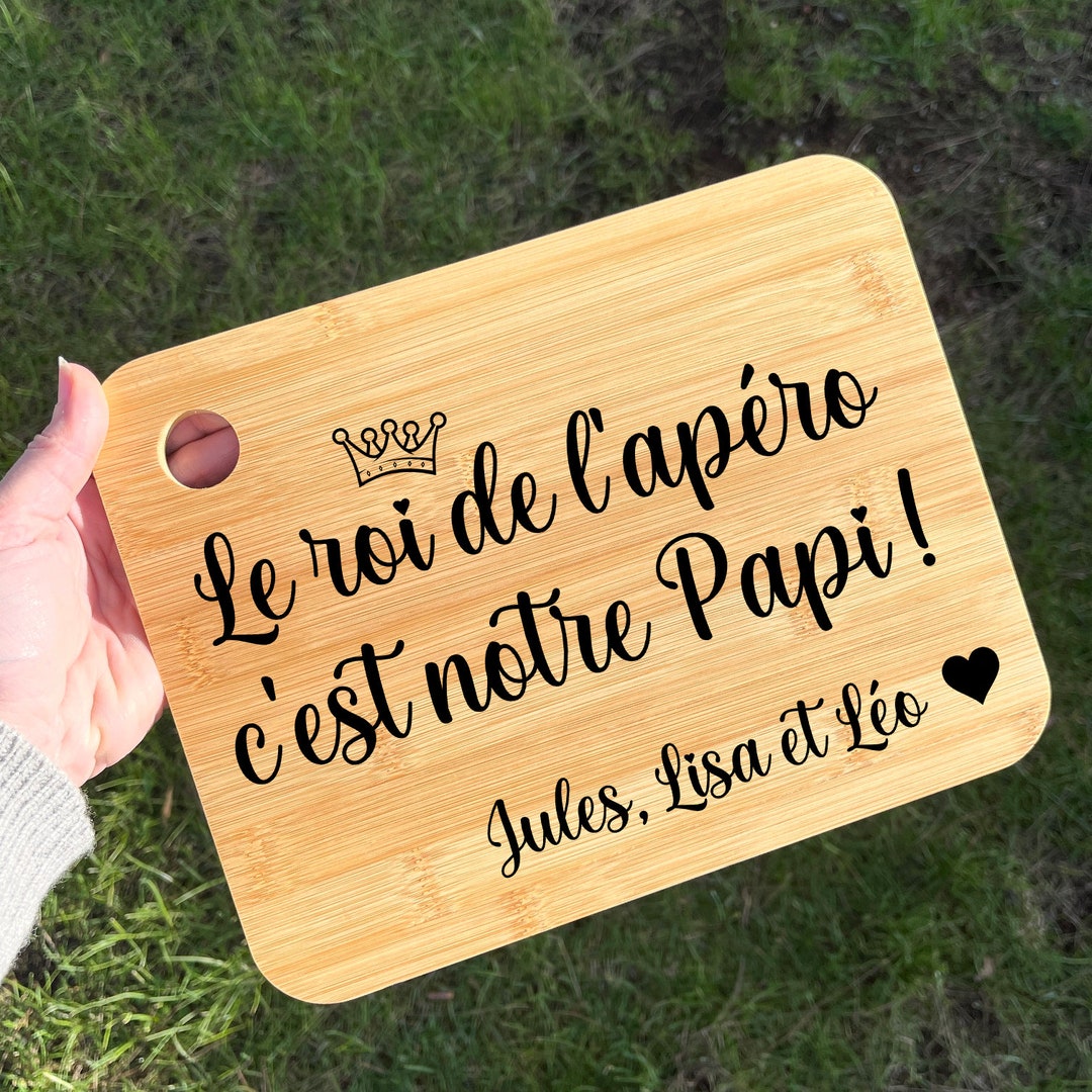 Cadeau papi personnalisé fête des papis Planche apéro en - Etsy France
