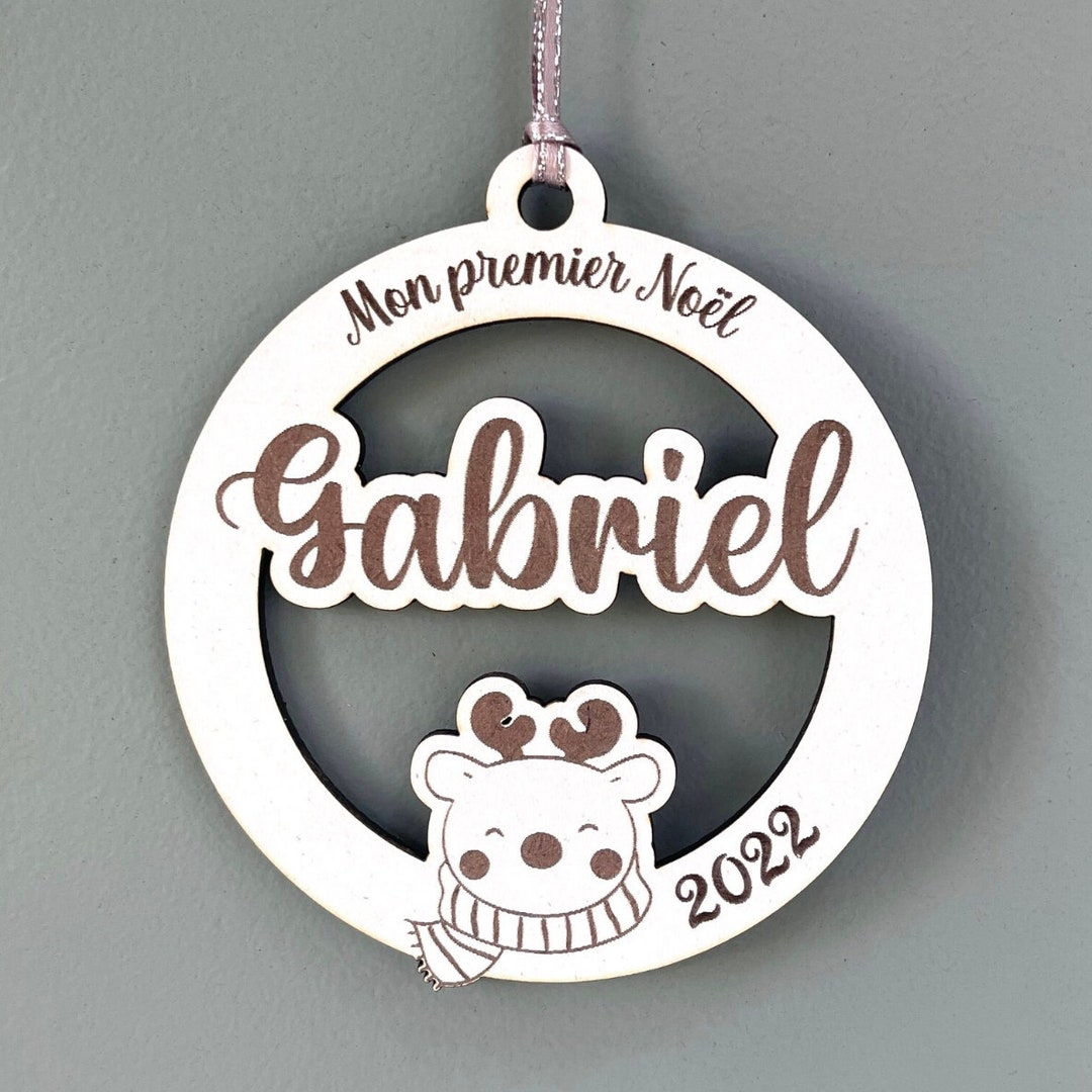 Personalized First Christmas Ball With Your Child's First Name, Deer ...