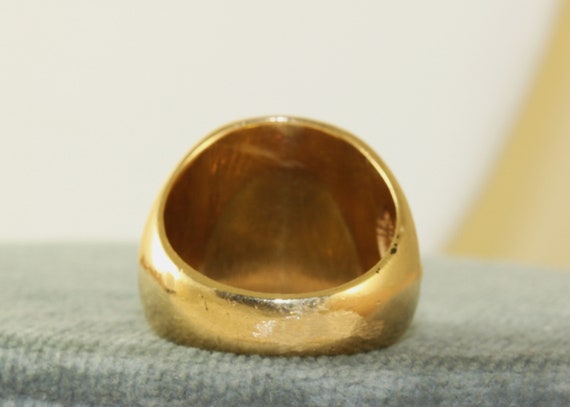 Boston University 14K Solid Gold Class Ring 1869-1969 - Gem