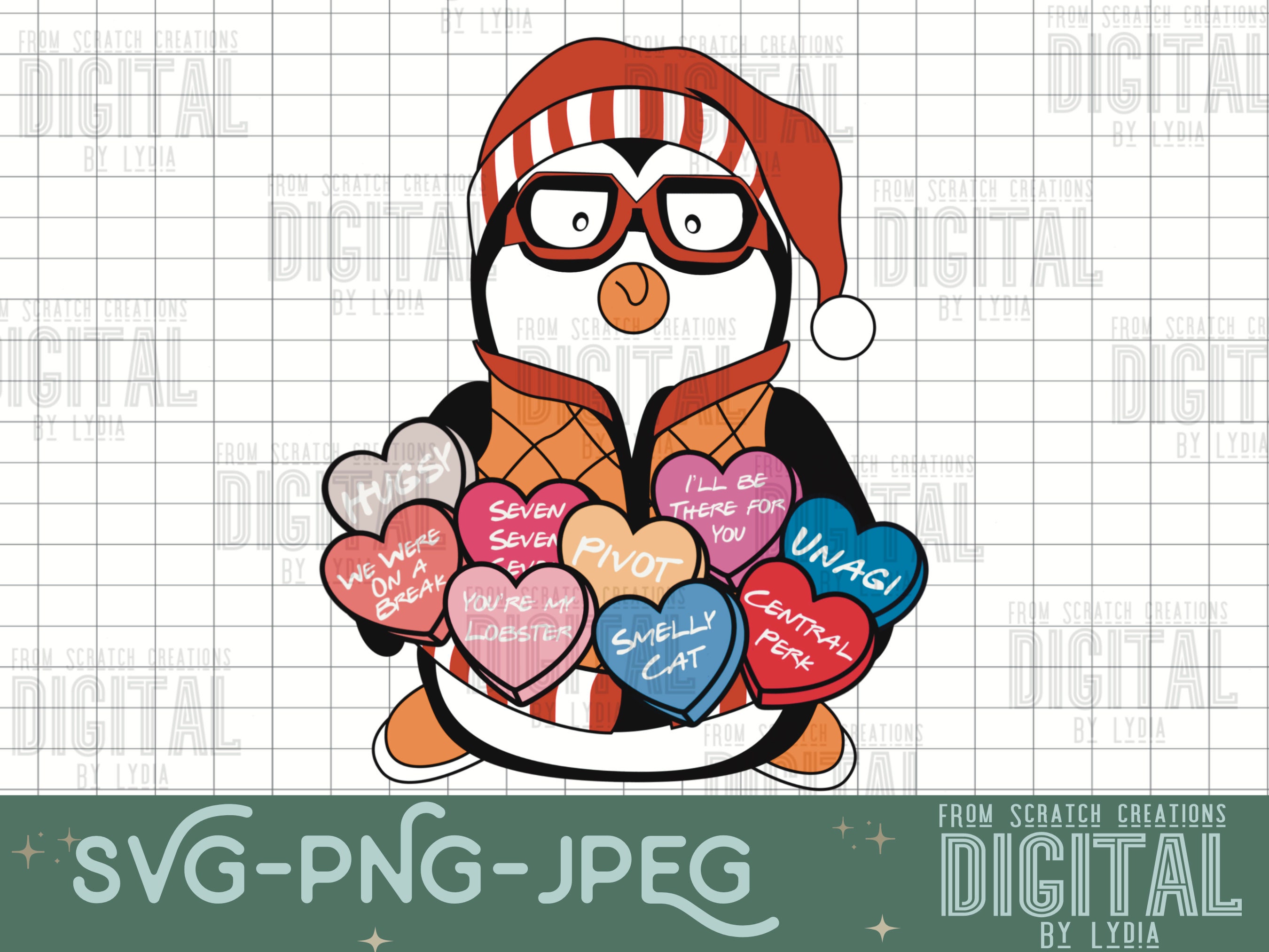 Friends-hugsy- Candy Hearts- PNG File-svg File- SUBLIMATION File ...