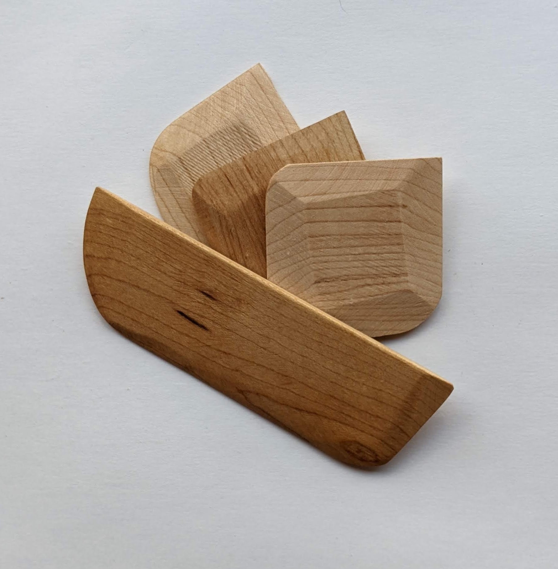 Wooden Pot Scrapers 2.5" Square and Won't Scuff Your Cookware During ...