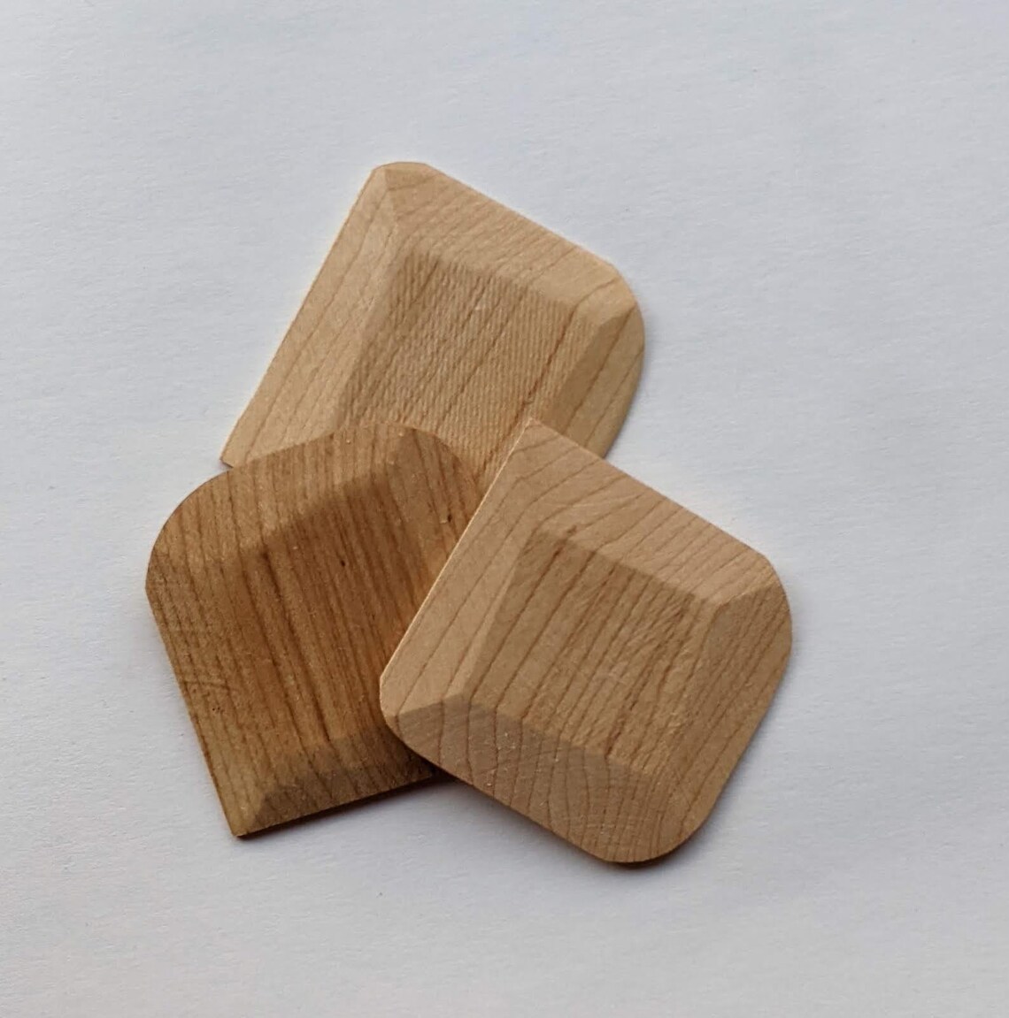 Wooden Pot Scrapers 2.5" Square and Won't Scuff Your Cookware During ...