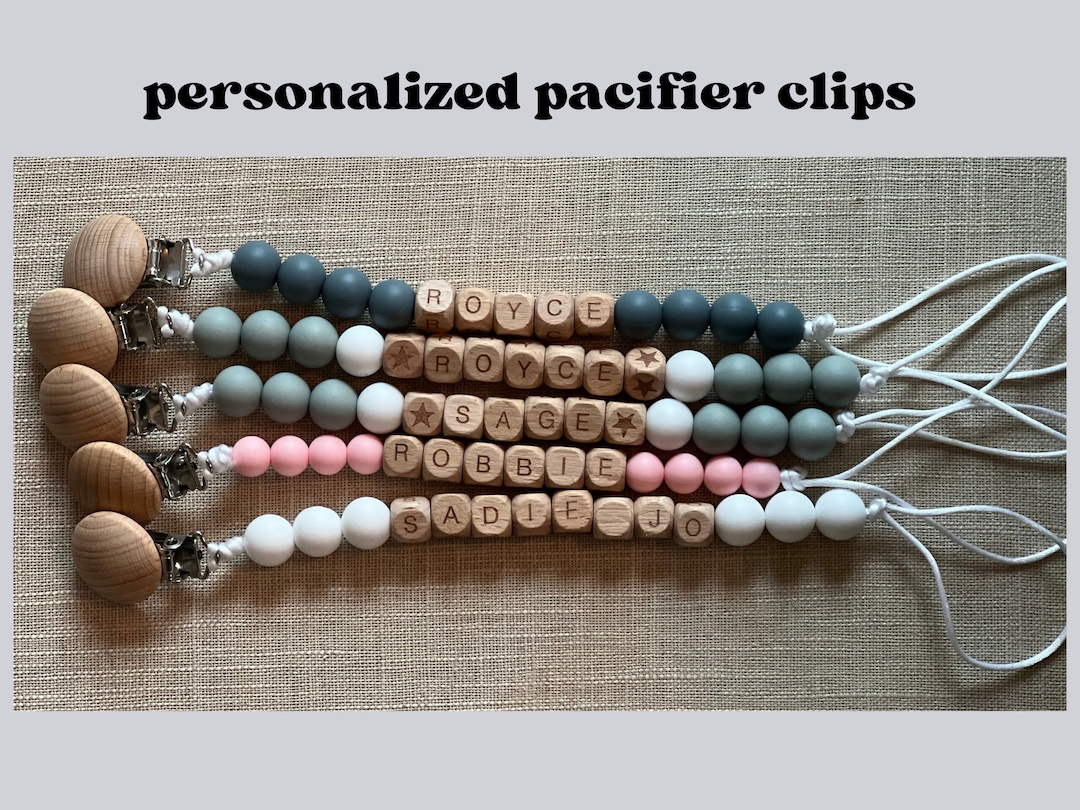 Personalized Pacifier Clip Custom Baby Gift Personalized Gift-fast ...
