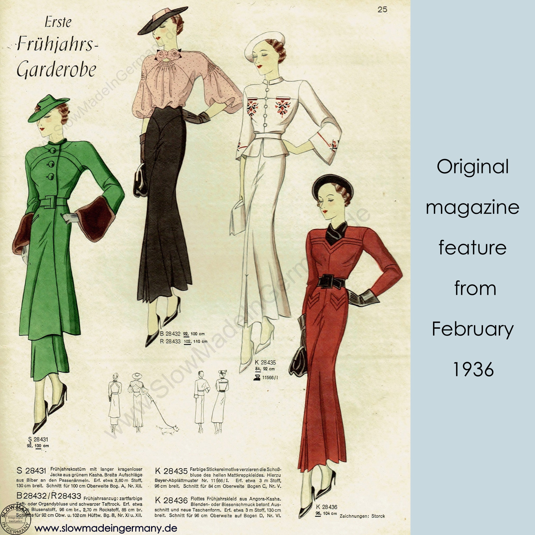 1930s Blouse Sewing Pattern. Blouse With Gathers, Shirring, Keyhole ...