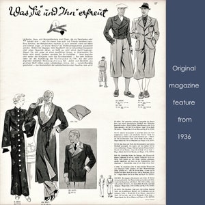 1930s Men's Knickerbocker Pattern. Plus-fours Pattern. Original Vintage ...