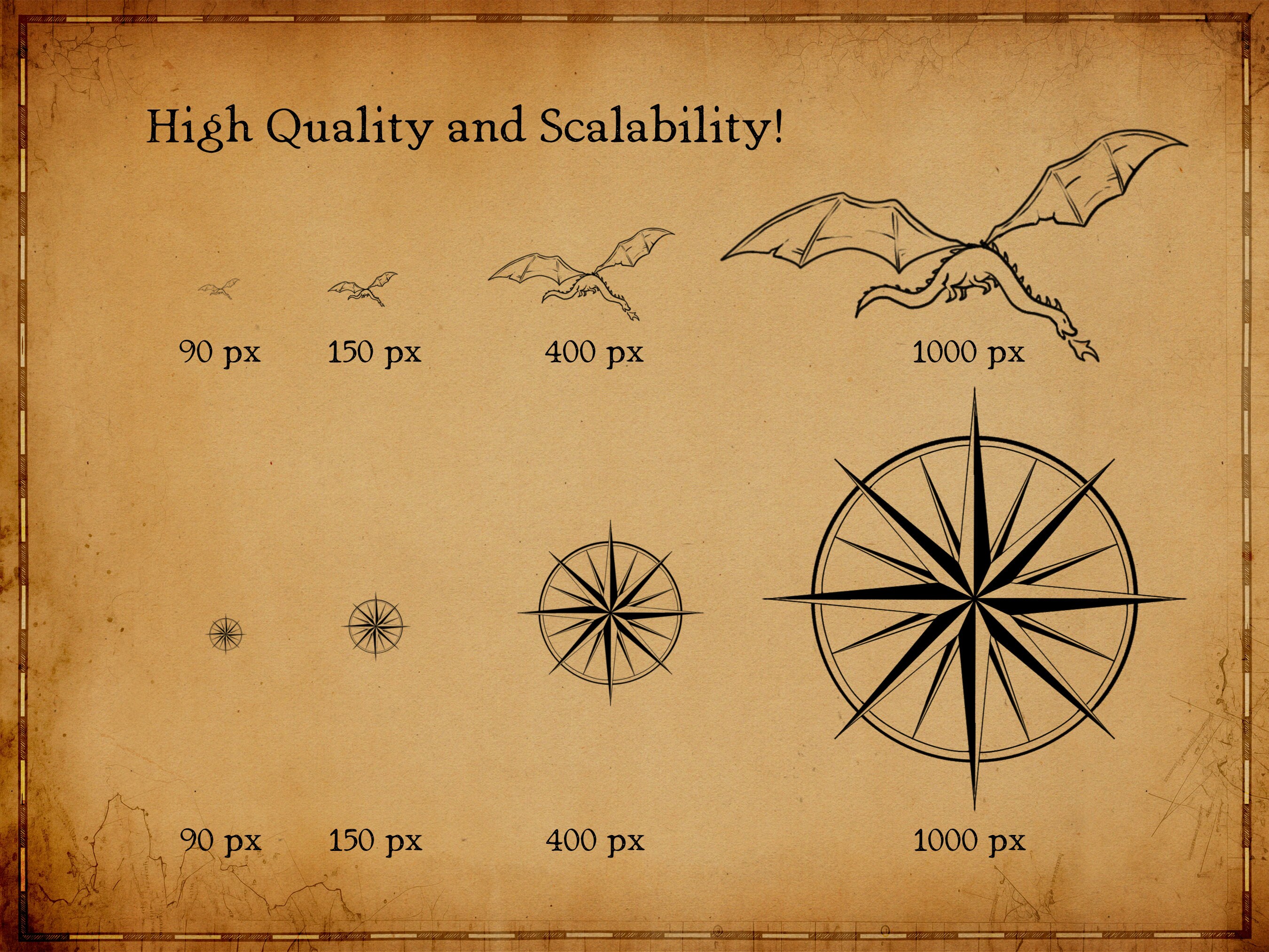 Fantasy Map Icons Volume 2 for Procreate and Photoshop, Map Symbol ...