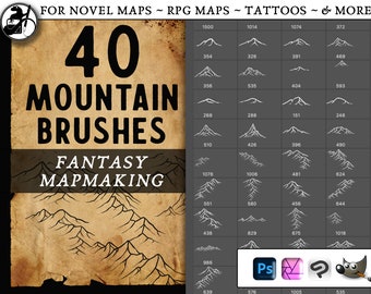 Photoshop Brushes for Fantasy Map - Etsy