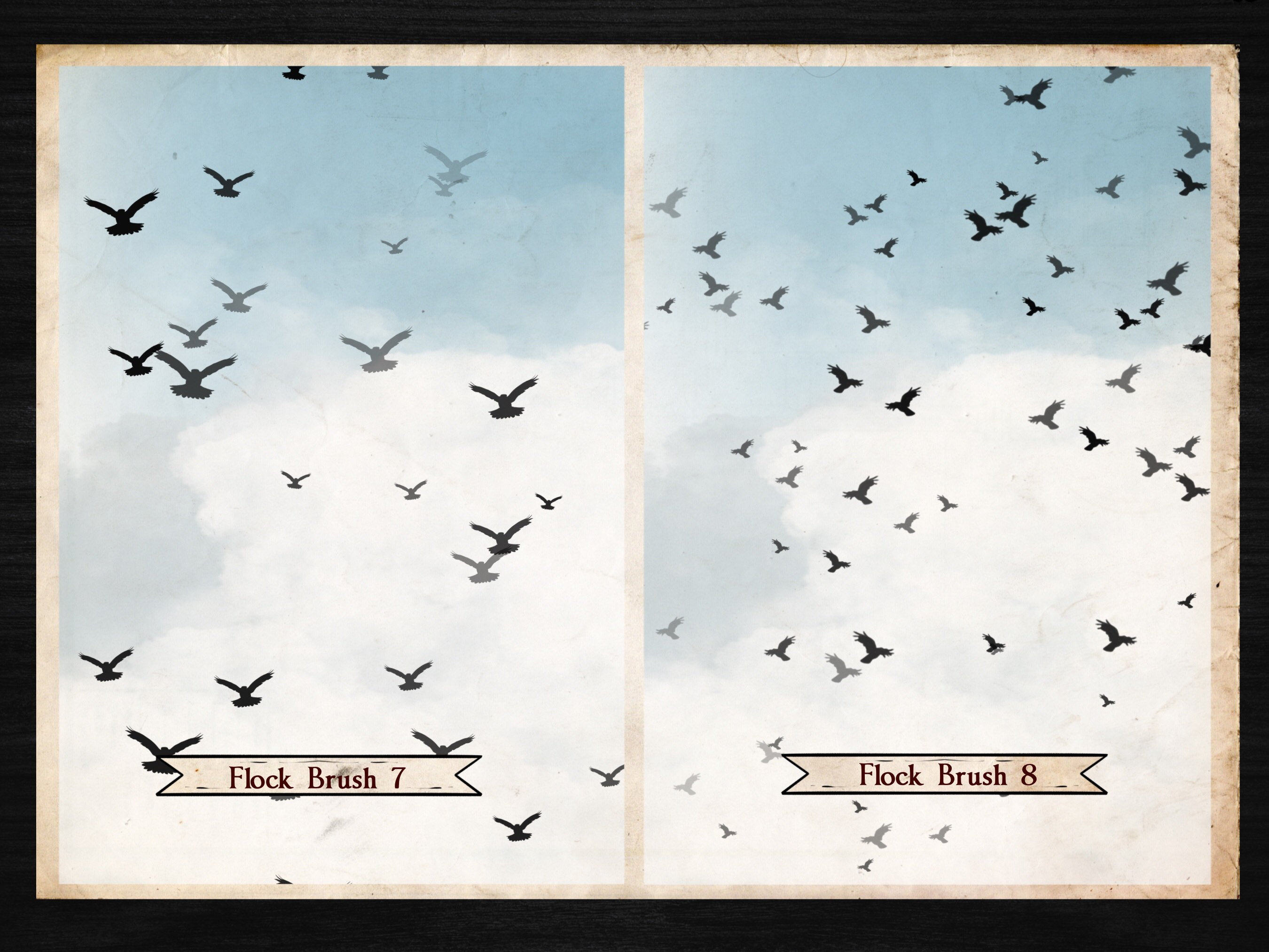 42 Raven Crow Brushes and Stamps for Procreate | Bird Brushes | Flock ...
